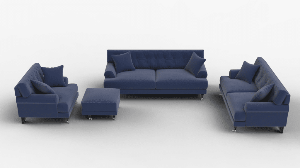 Sofa Set 3D Model Free Download