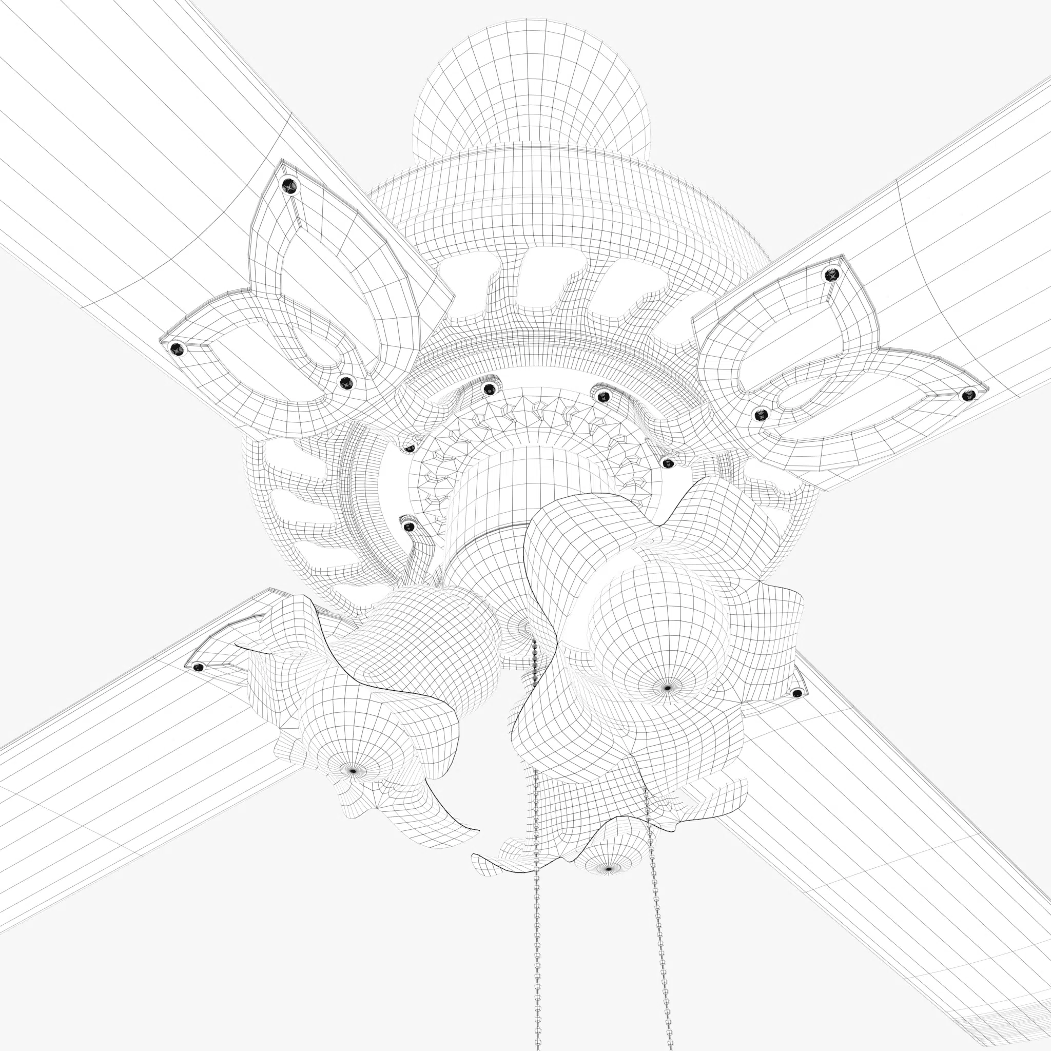 Free Ceiling Fan Cad Drawing | Shelly Lighting