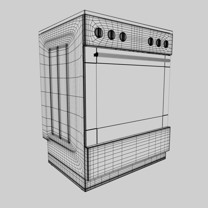 Kitchen Stove / Range 3D Model Free Download