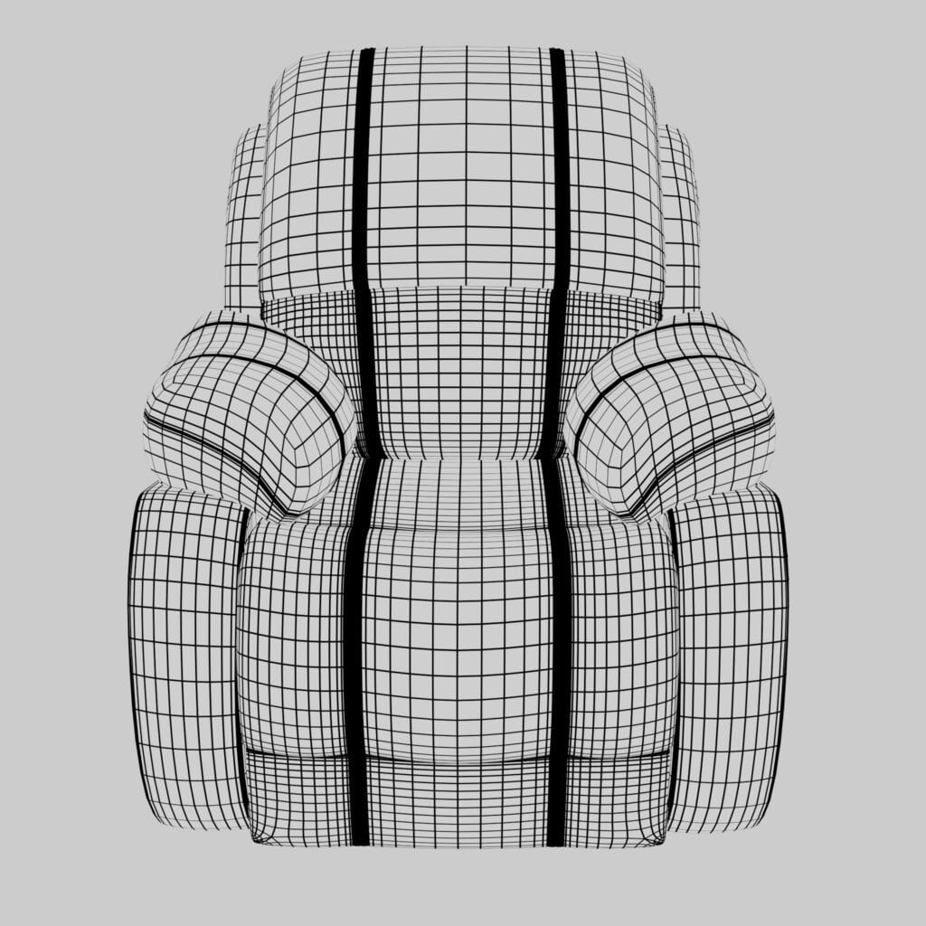 Recliner Sofa 3D Model Free Download