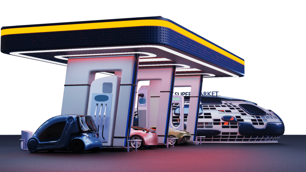 Fuel Station 3D Model Download