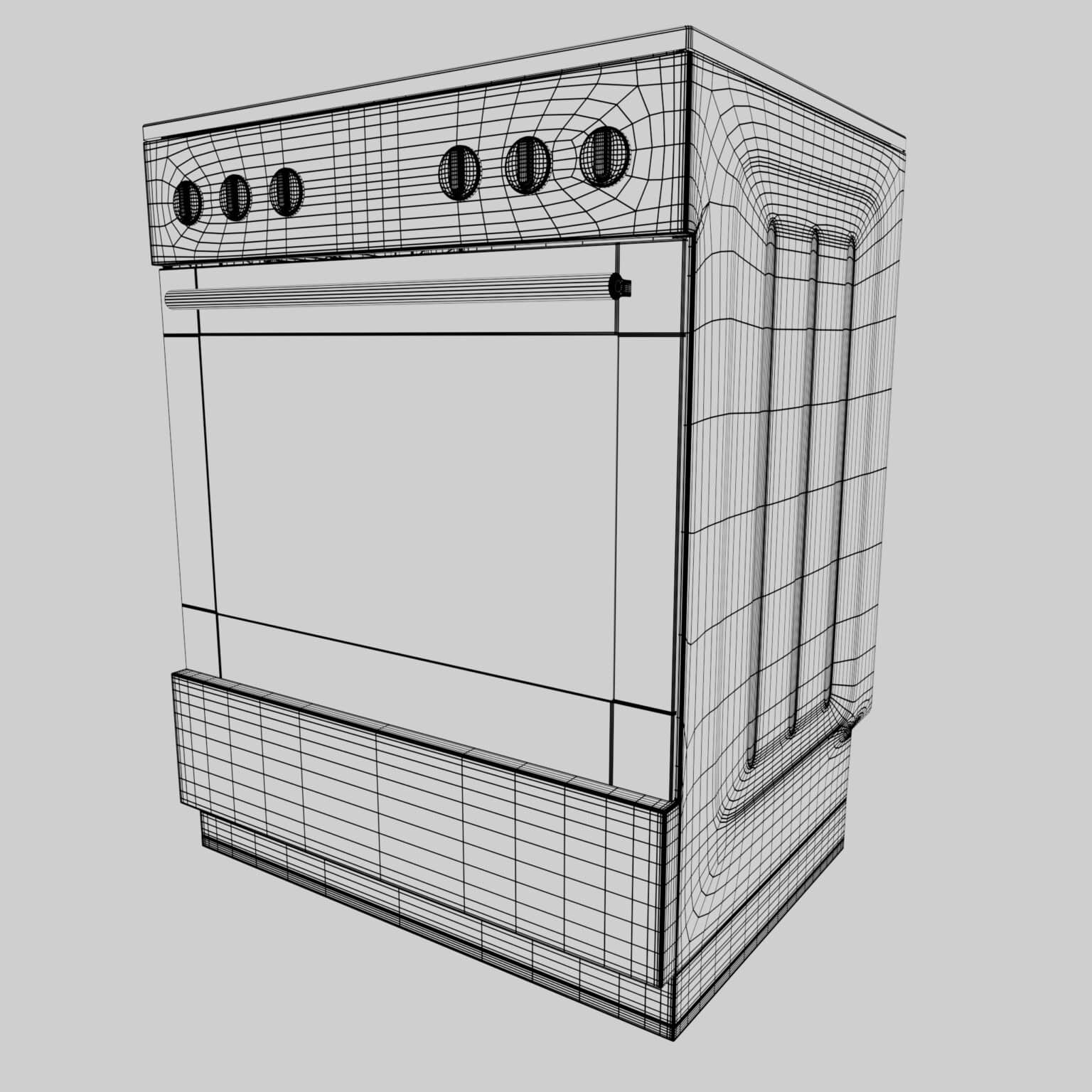 Kitchen Stove / Range 3D Model Free Download