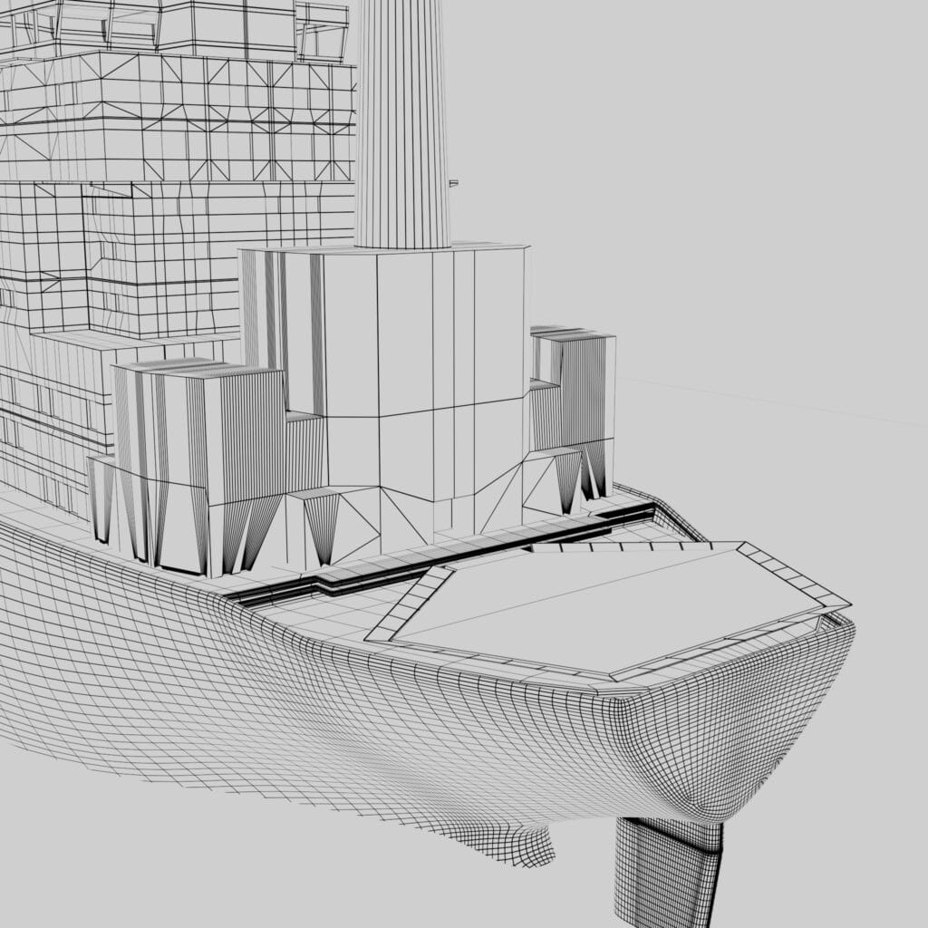 Cargo Ship 3D Model Free Download