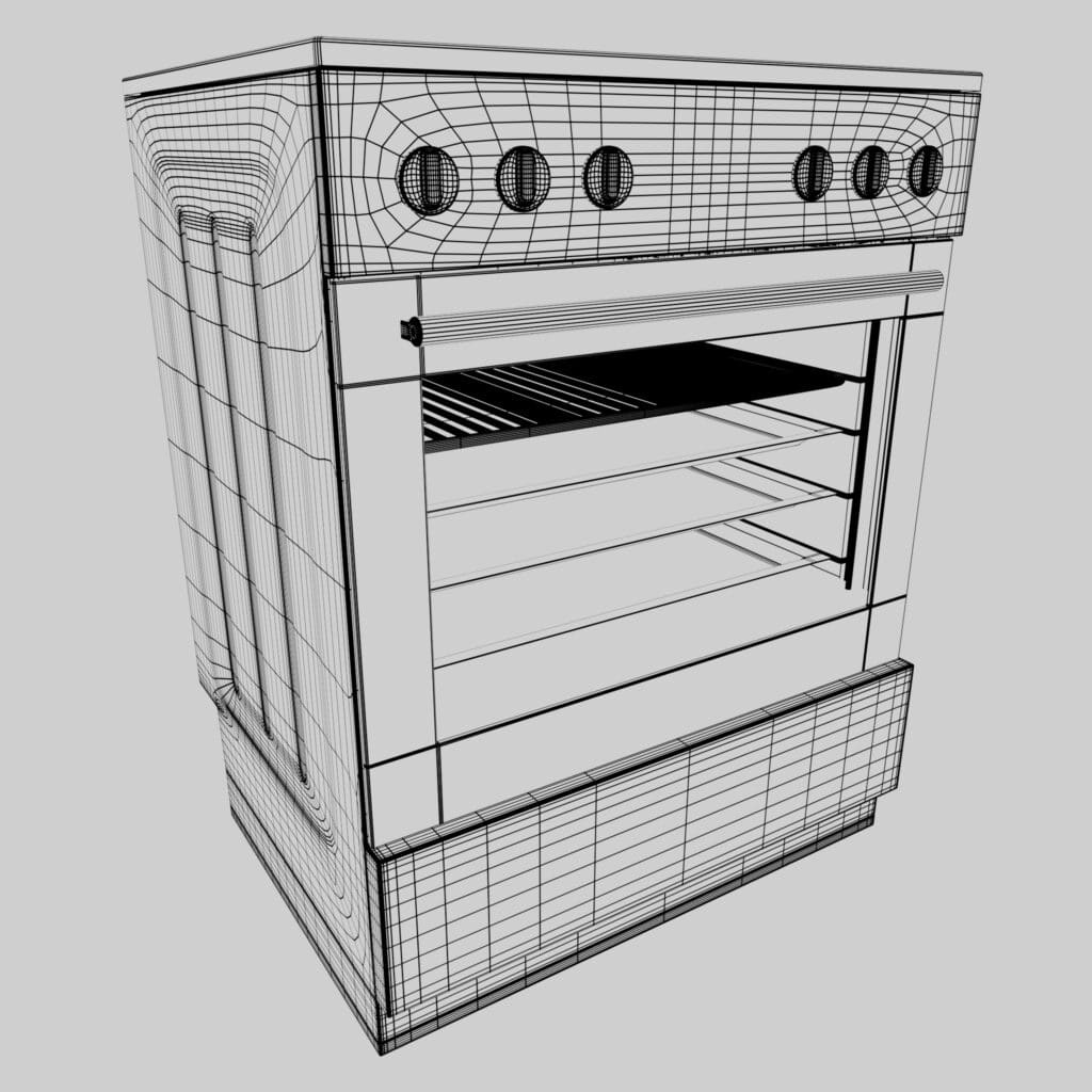 Kitchen Stove / Range 3D Model Free Download
