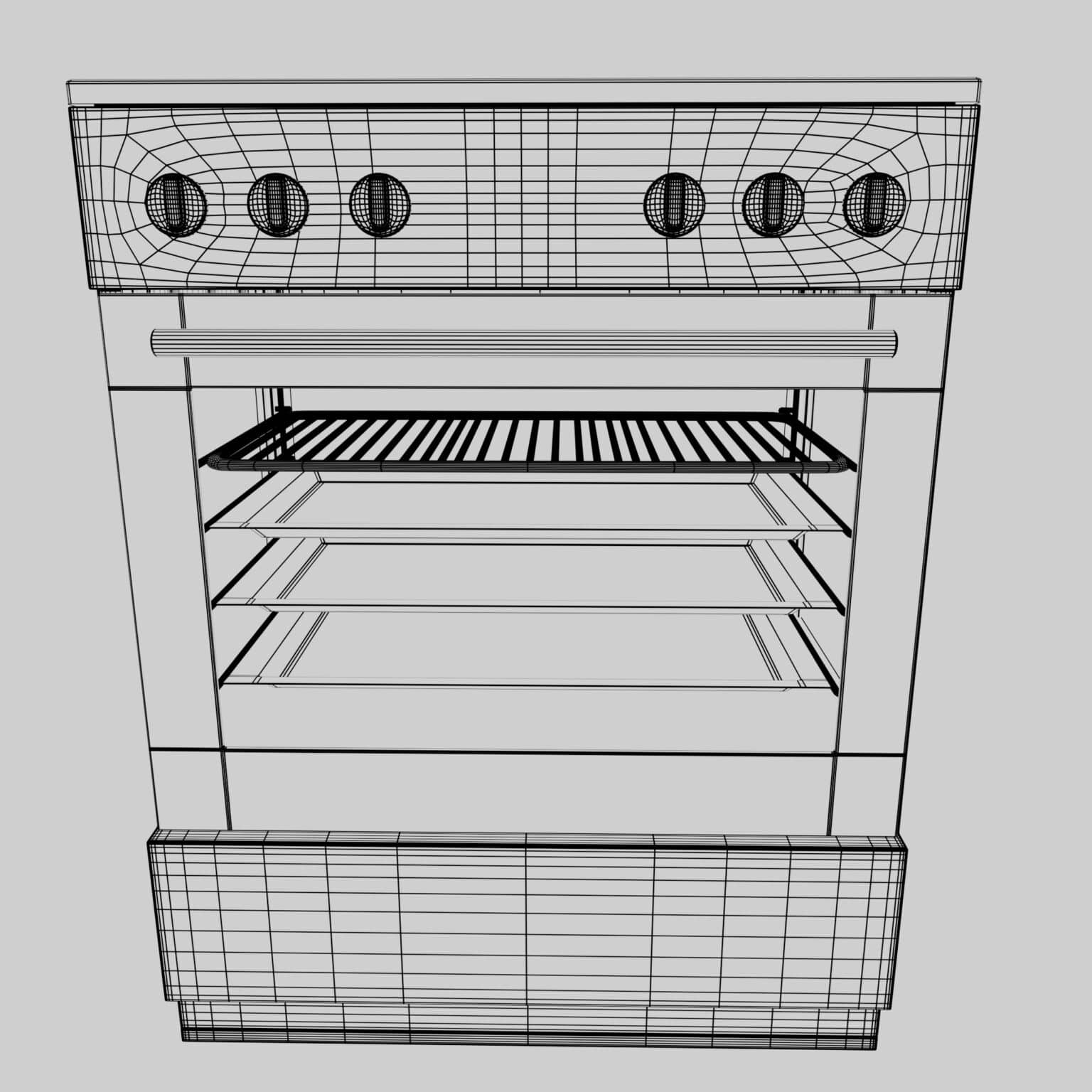 Kitchen Stove / Range 3D Model Free Download