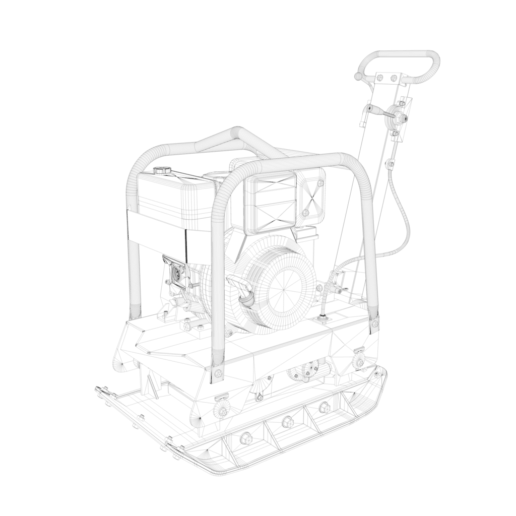 Vibratory Plate Compactor 3D Model Free Download