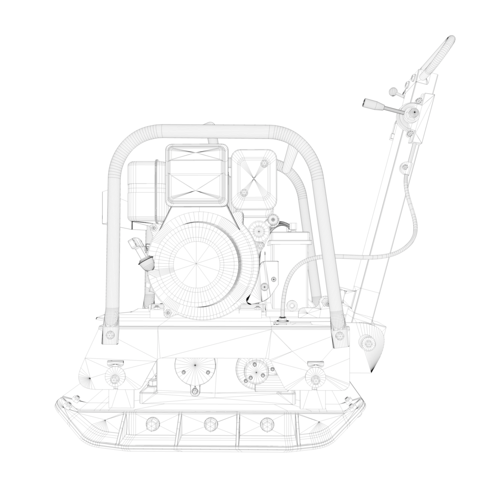 Vibratory Plate Compactor 3D Model Free Download