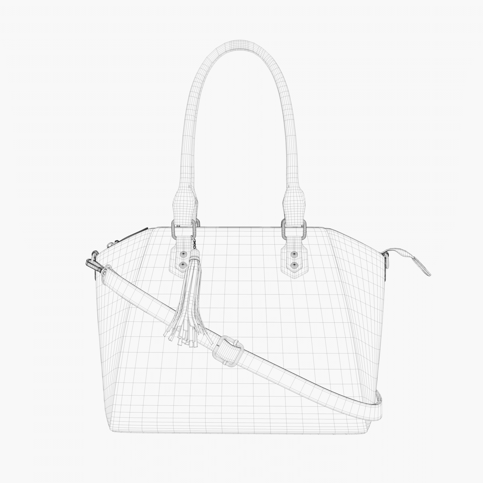 Women Hand Bag 3D Model Free Download