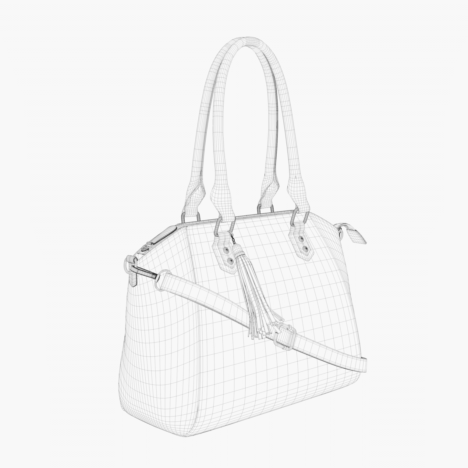 Women Hand Bag 3D Model Free Download