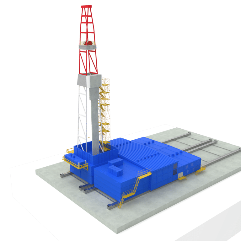 Land Oil Rig 3D Model Download