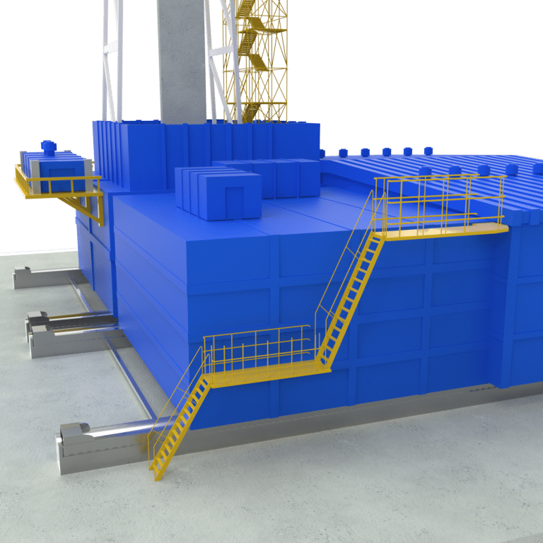 Land Oil Rig 3D Model Download