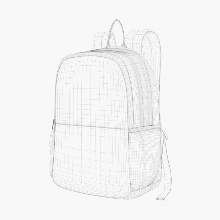 School Bag 3D Model Download