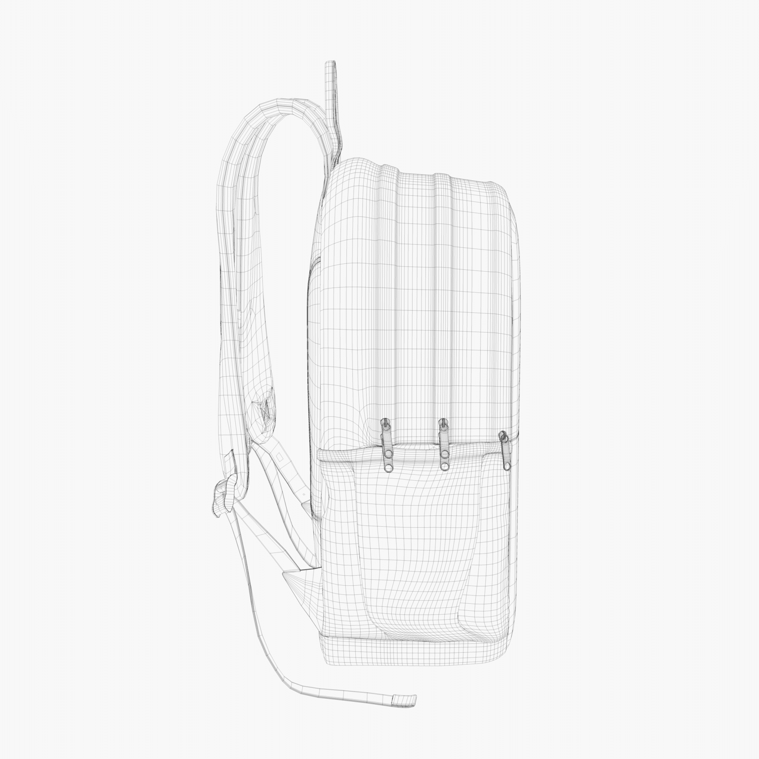 School Bag 3D Model Download