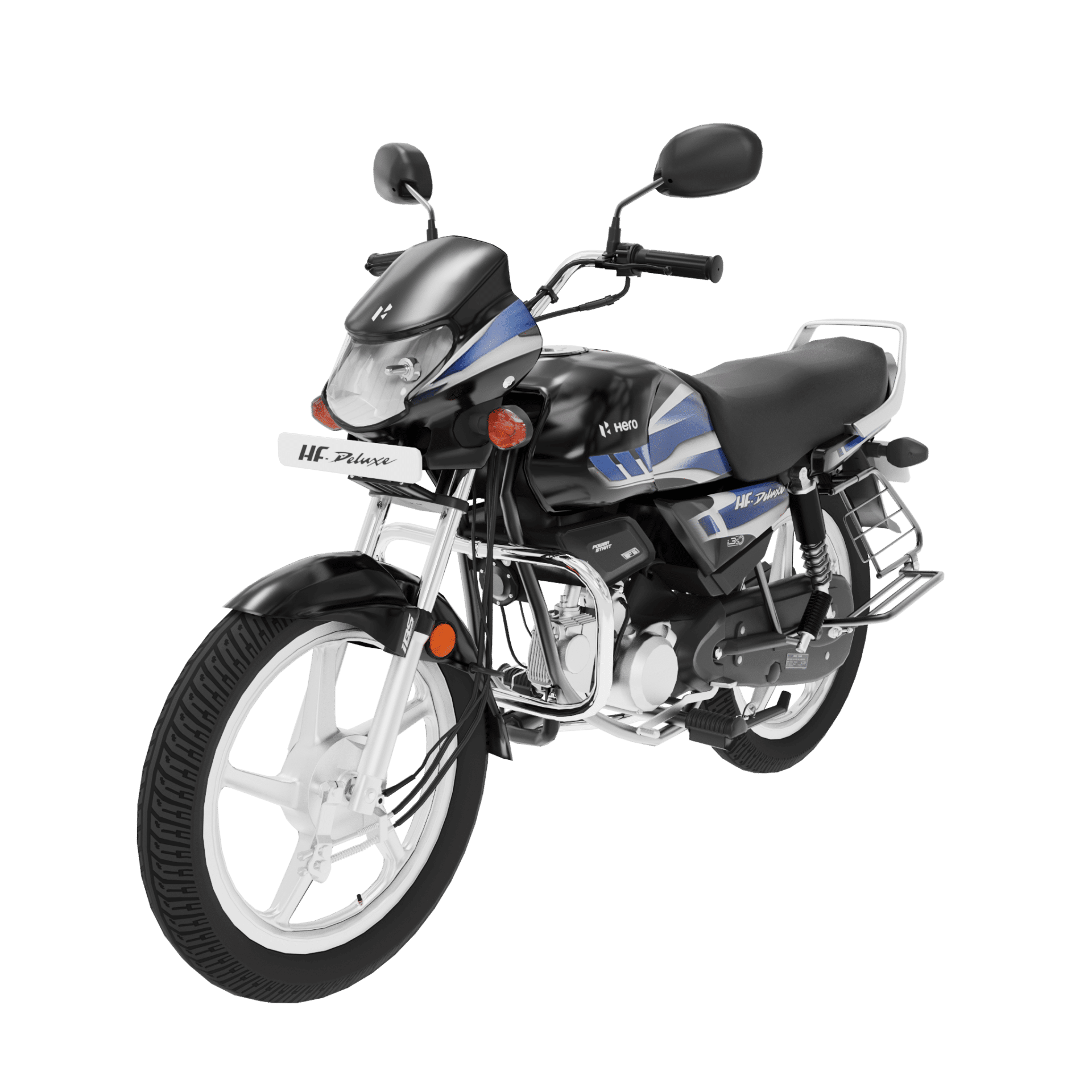 Hero HF Deluxe Bike 3D Model Download