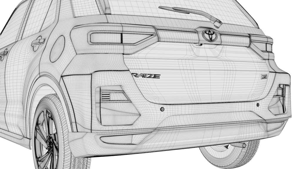 Toyota Raize Car 3D Model Download