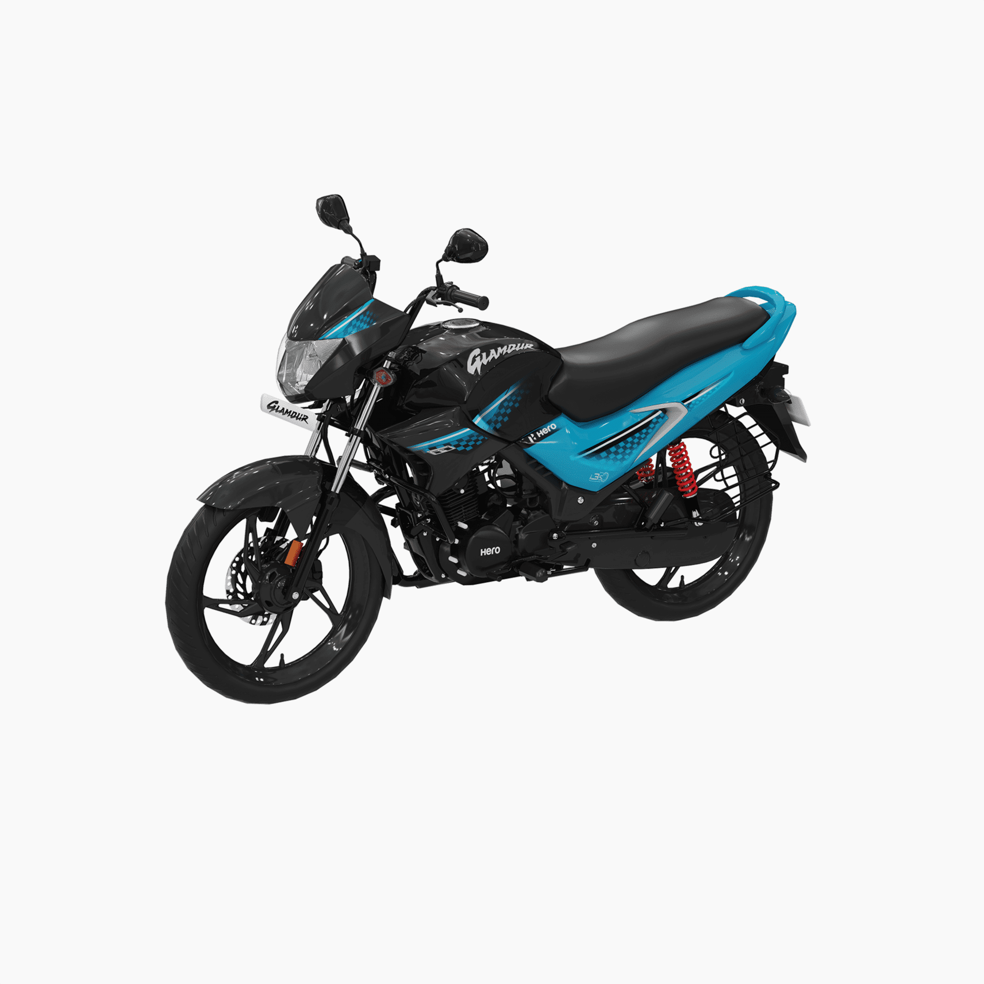 Hero Glamour Motorcycle 3D Model